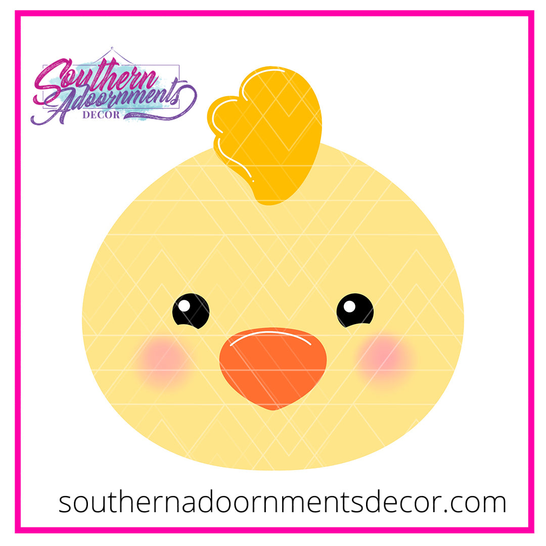 Baby Chick Head Template & Digital Cut File – Southern Adoornments Decor
