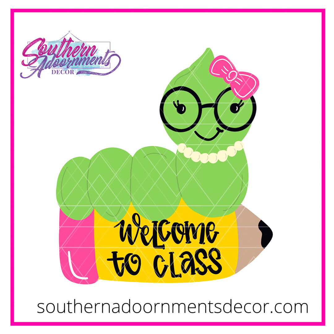 Bookworm Pencil Template & Digital Cut File – Southern Adoornments Decor