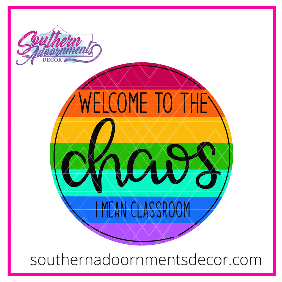 Chaos Classroom Template & Digital Cut File – Southern Adoornments Decor