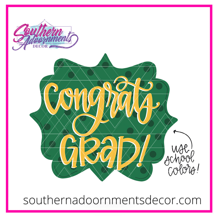 Congrats Grad Frame Template & Digital Cut File – Southern Adoornments ...