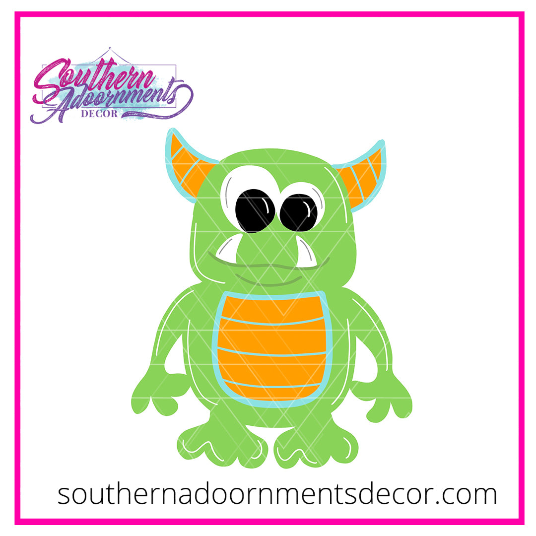Cute Monster Template & Digital Cut File – Southern Adoornments Decor
