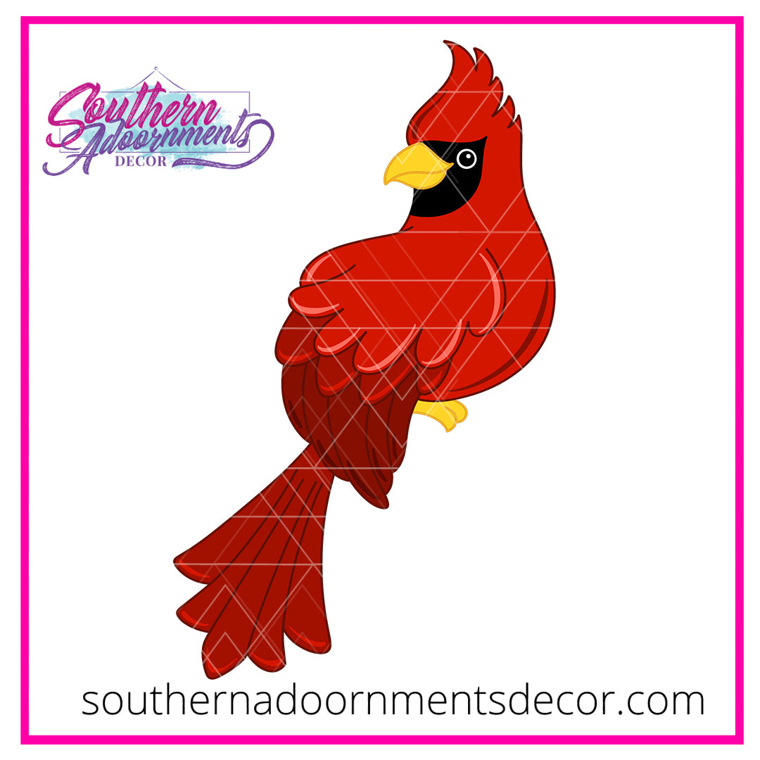 Fancy Cardinal Template & Digital Cut File – Southern Adoornments Decor