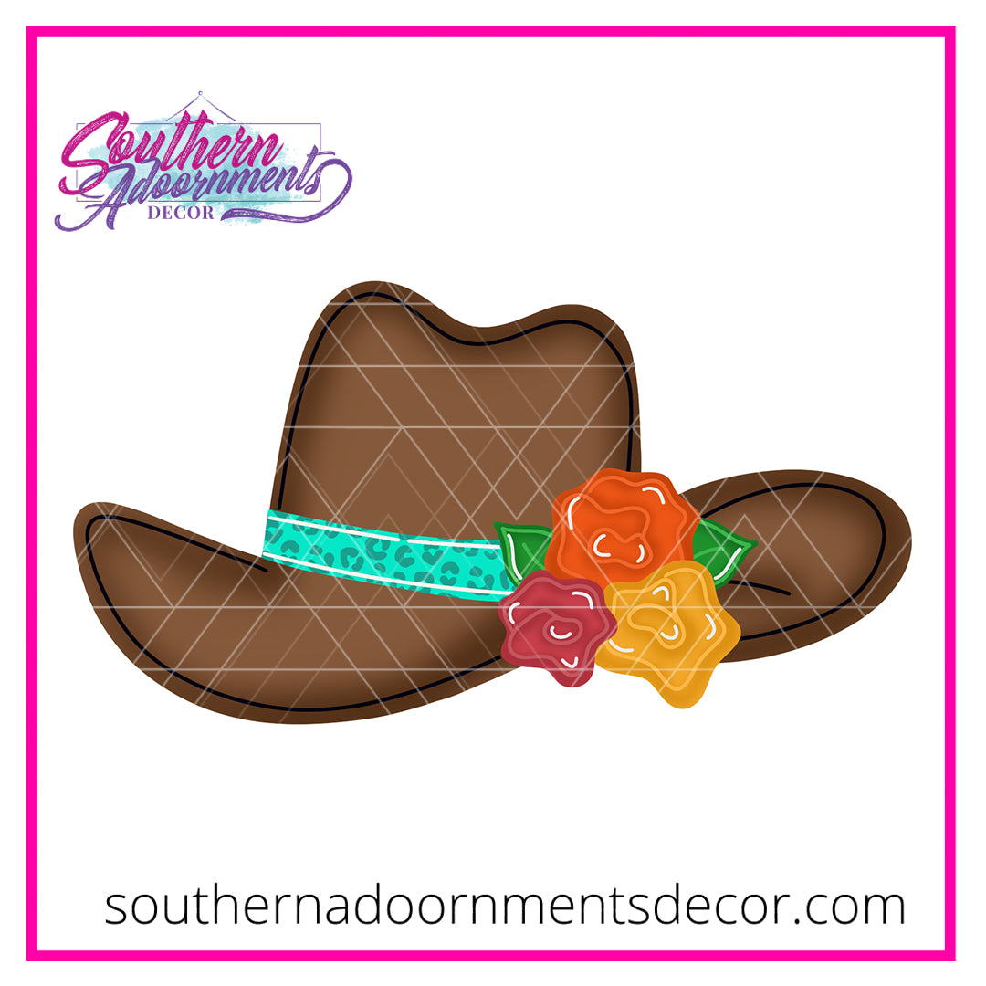 Floral Rancher Hat Template & Digital Cut File – Southern Adoornments Decor