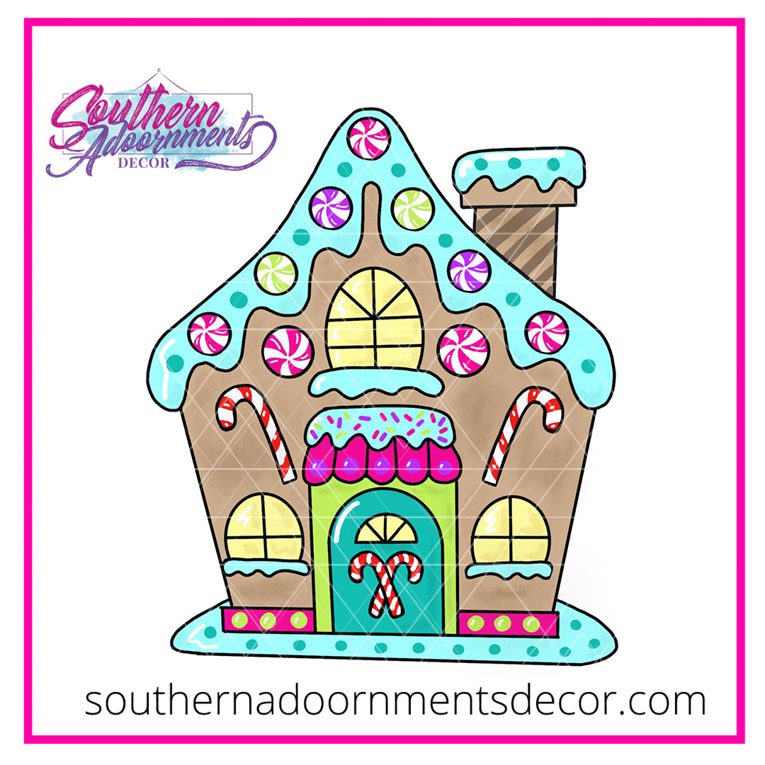 Gingerbread House Template & Digital Cut File – Southern Adoornments Decor