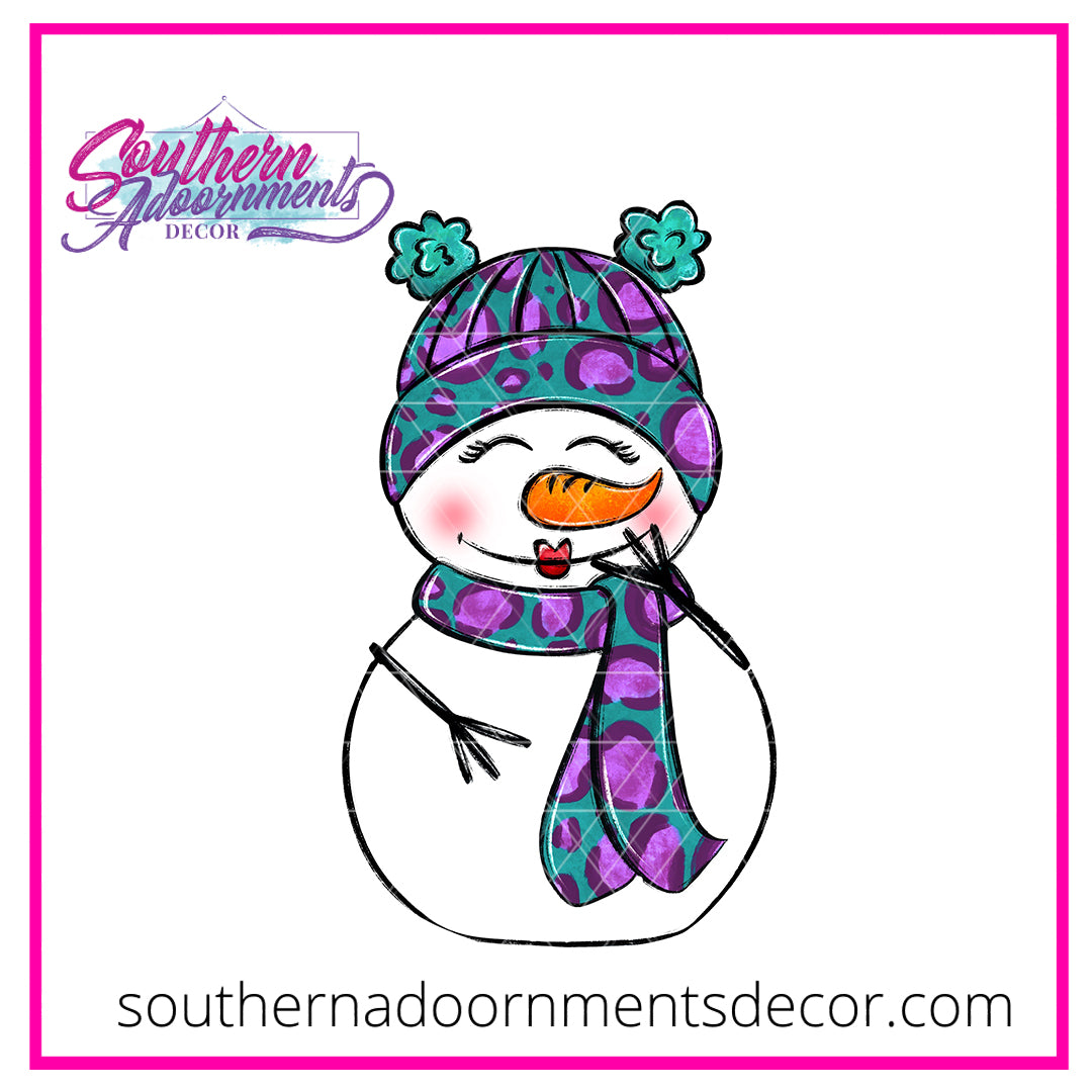 Girly Snowman Template & Digital Cut File – Southern Adoornments Decor