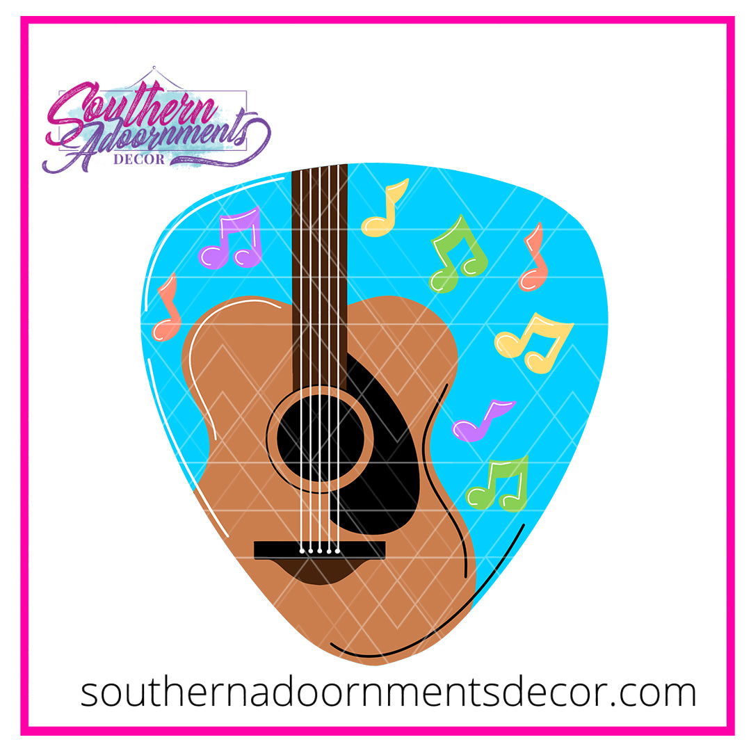 Guitar Pick Template & Digital Cut File – Southern Adoornments Decor