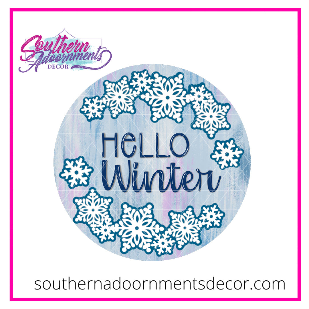 Hello Winter Template & Digital Cut File – Southern Adoornments Decor