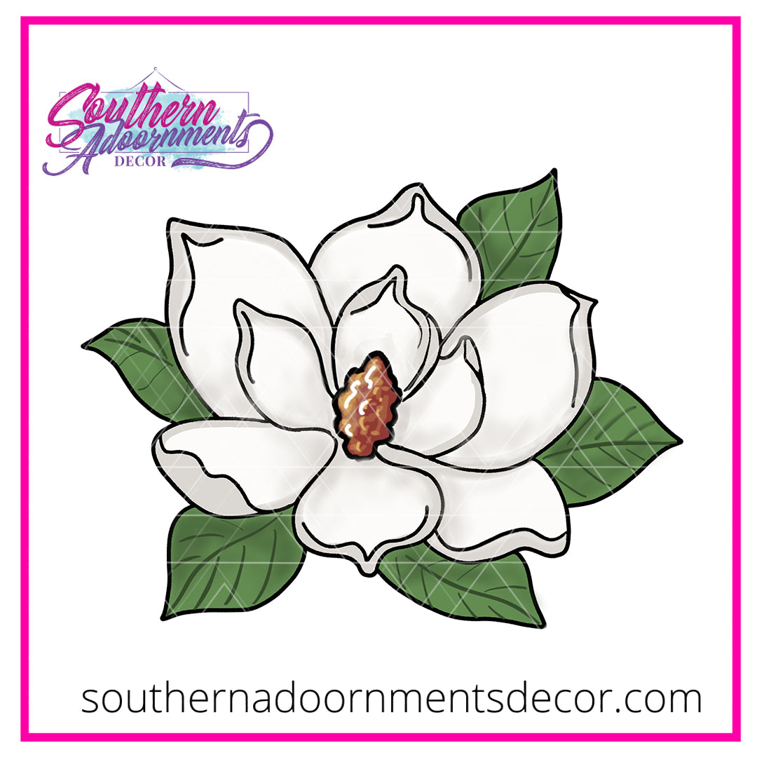 Magnolia Template & Digital Cut File – Southern Adoornments Decor
