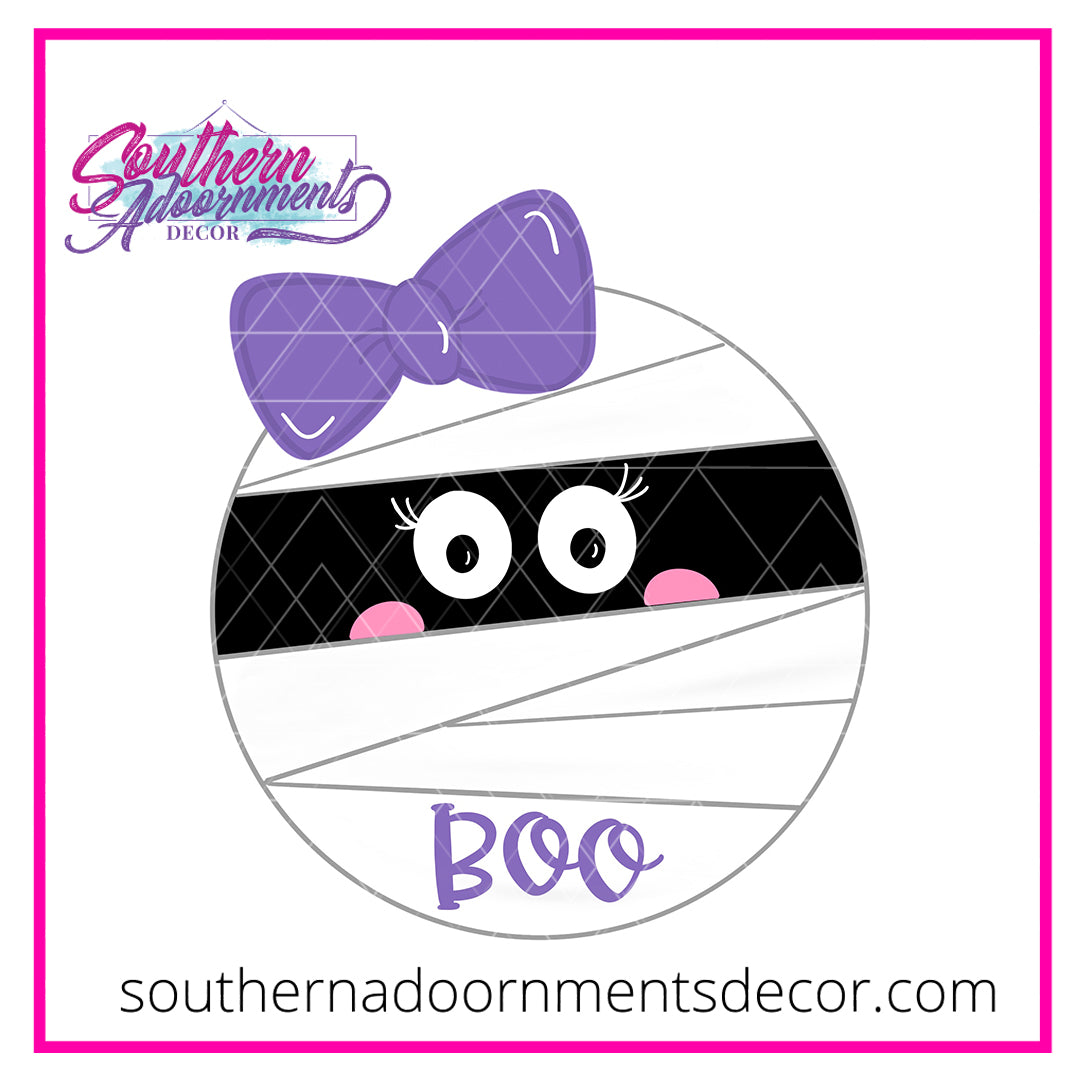 Mummy Boo Template & Digital Cut File – Southern Adoornments Decor