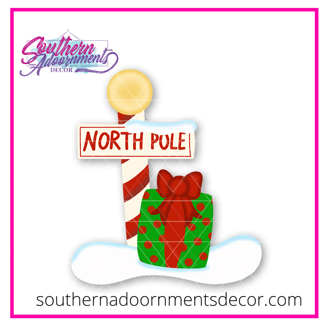 North Pole Template & Digital Cut File – Southern Adoornments Decor
