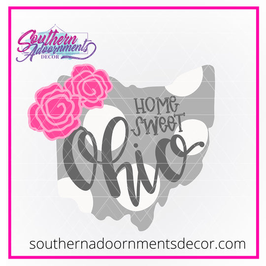 Ohio State Template & Digital Cut File – Southern Adoornments Decor