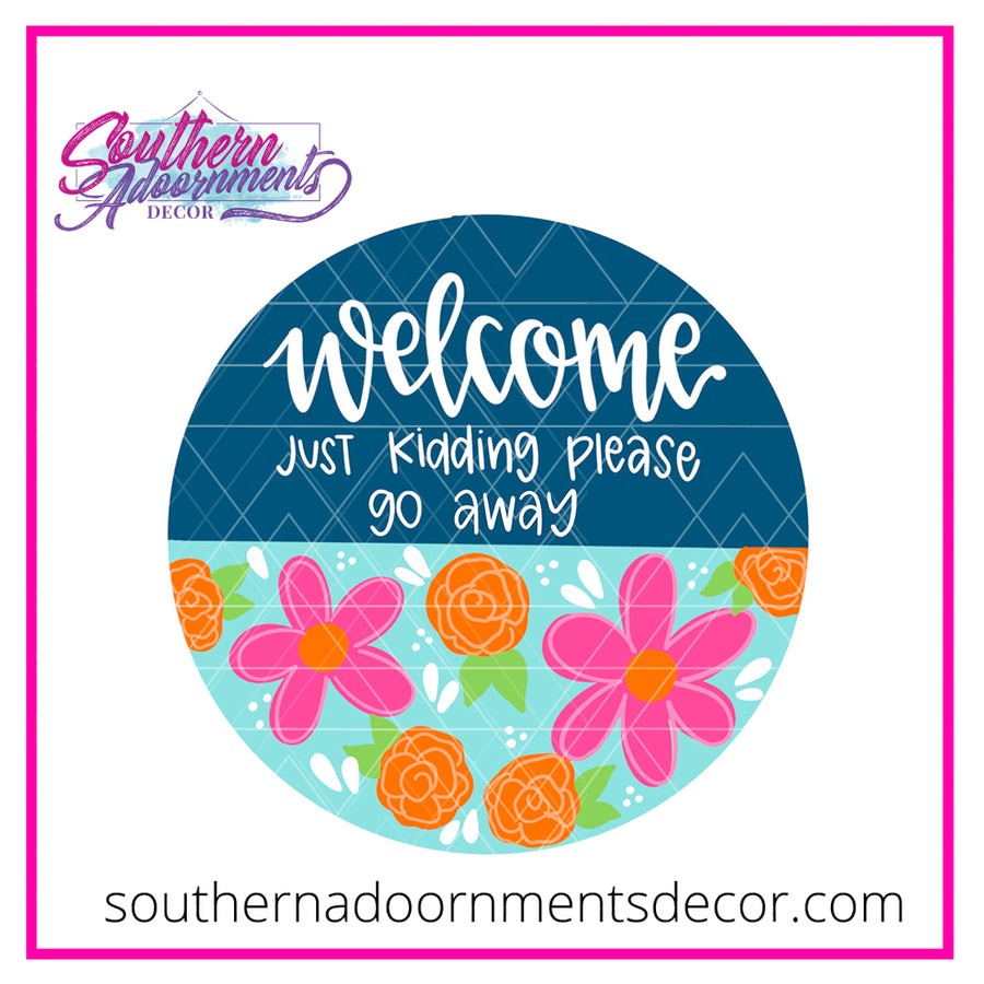 Please Go Away Template & Digital Cut File – Southern Adoornments Decor