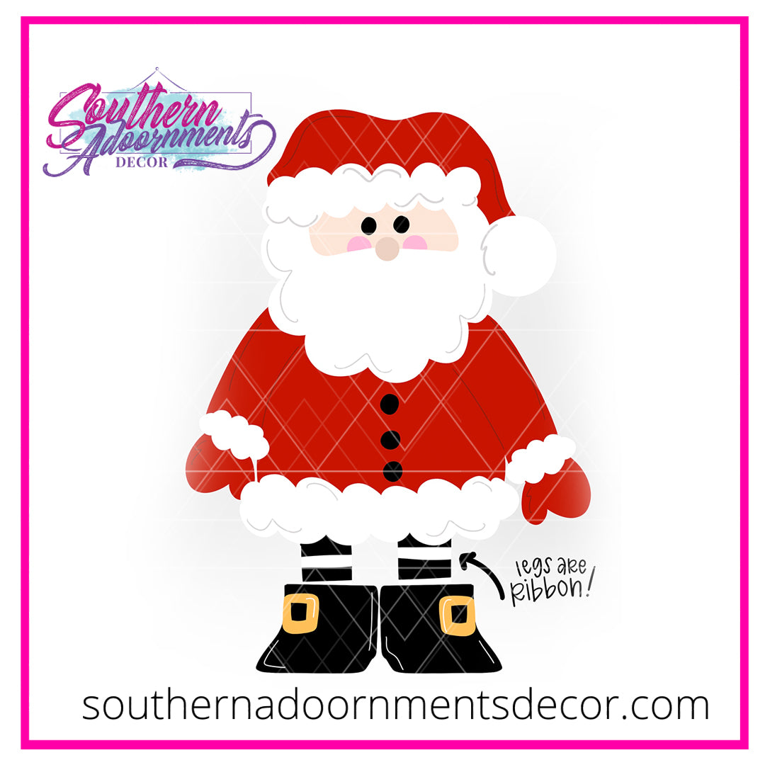 Santa Ribbon Legs Template & Digital Cut File – Southern Adoornments Decor