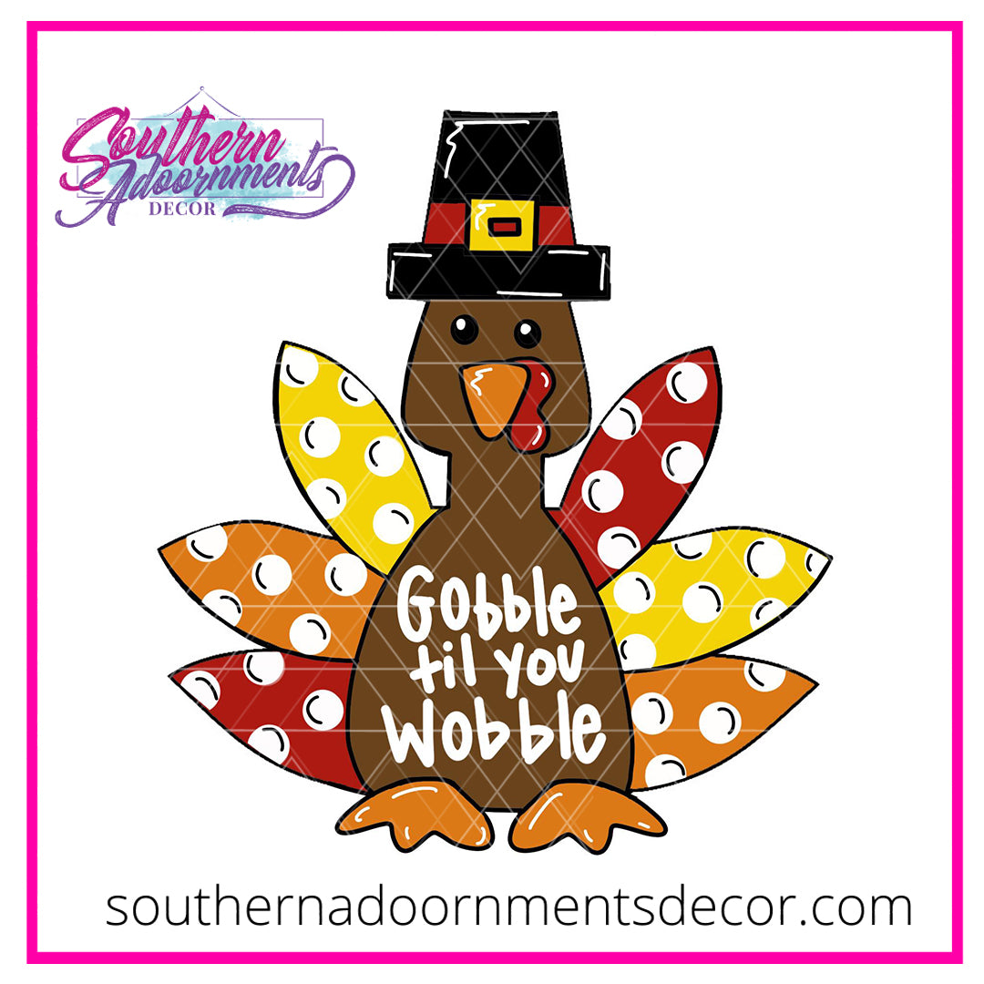 Turkey Pilgrim Template & Digital Cut File – Southern Adoornments Decor