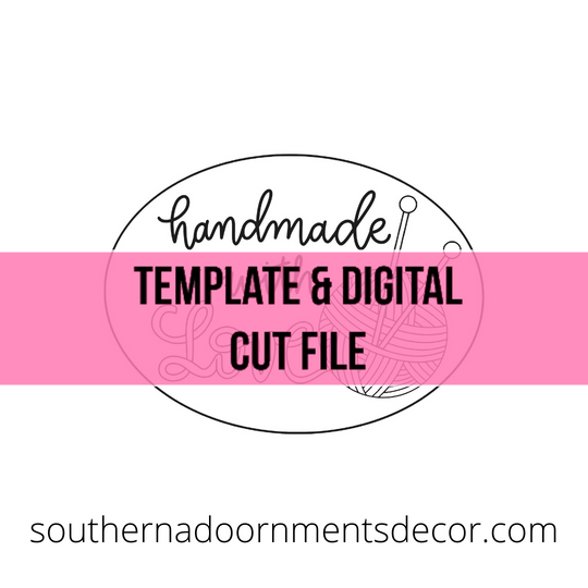 Handmade Love Yarn Template & Digital Cut File – Southern Adoornments Decor