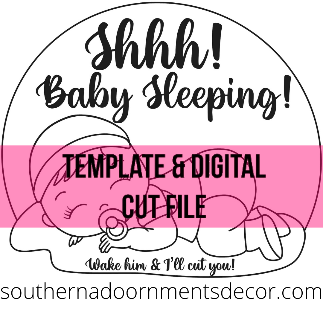 Baby Sleeping Template & Digital Cut File – Southern Adoornments Decor