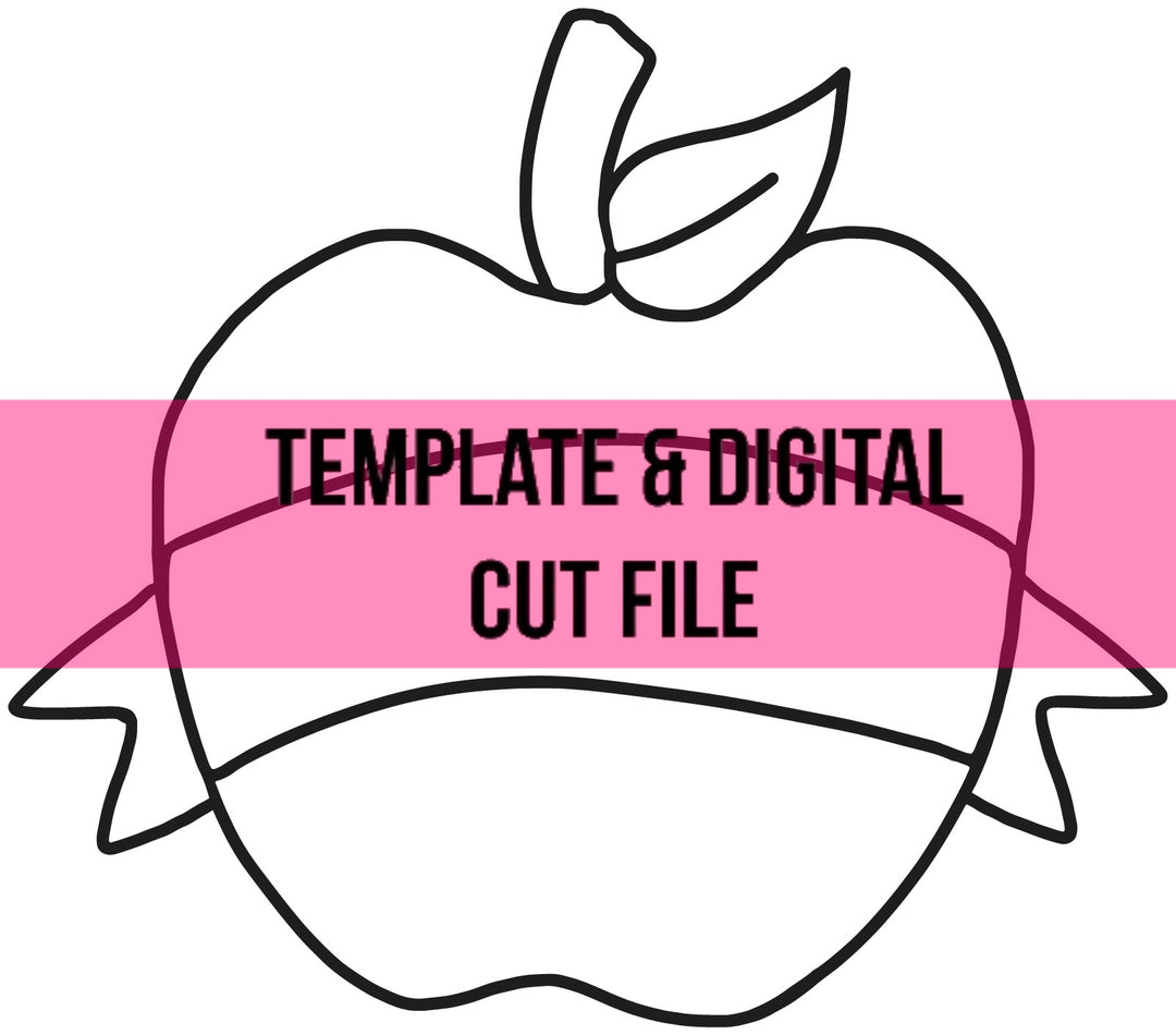 Apple Banner Template & Digital Cut File – Southern Adoornments Decor