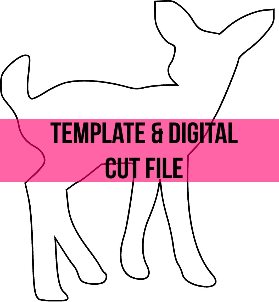Baby Deer Template & Digital Cut File – Southern Adoornments Decor