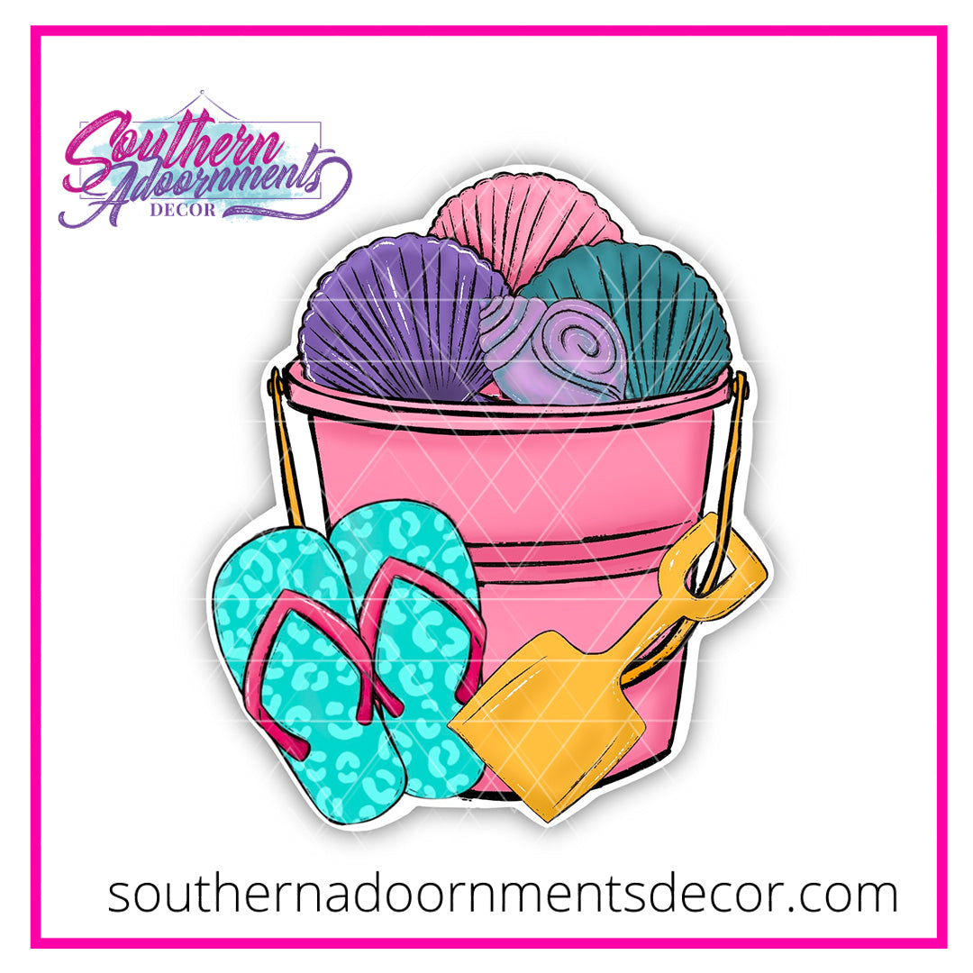 Beach Bucket Template & Digital Cut File – Southern Adoornments Decor