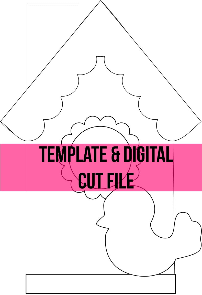Birdhouse Template & Digital Cut File – Southern Adoornments Decor