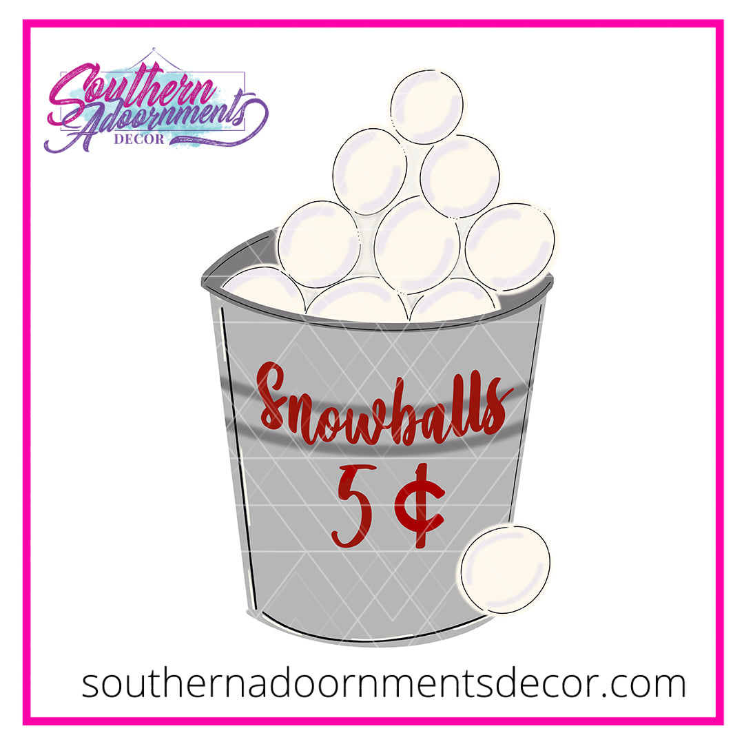 Bucket of Snow Balls Template & Digital Cut File – Southern Adoornments ...