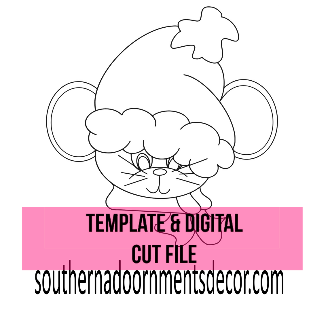 Christmas Mouse Template & Digital Cut File – Southern Adoornments Decor