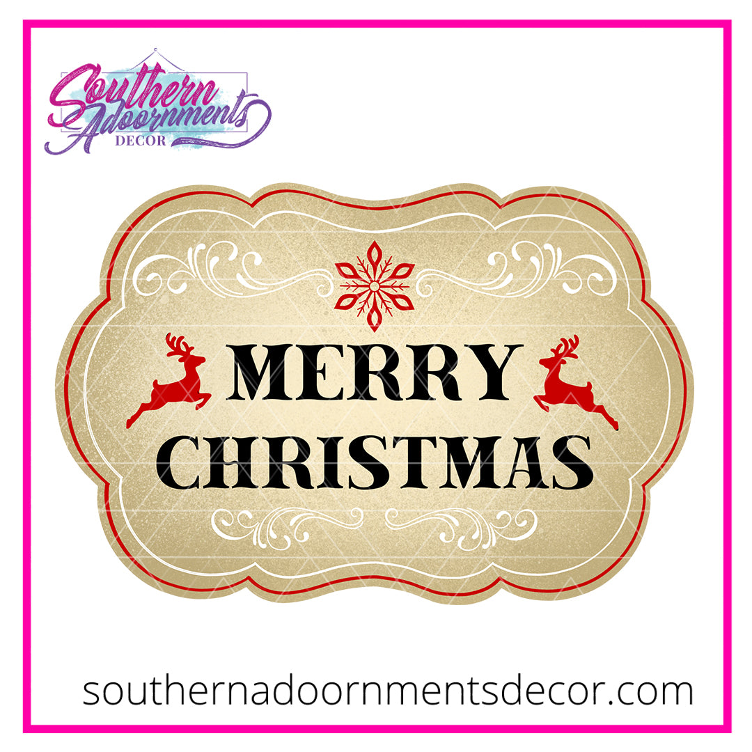 Classic Christmas Sign Template & Digital Cut File – Southern ...