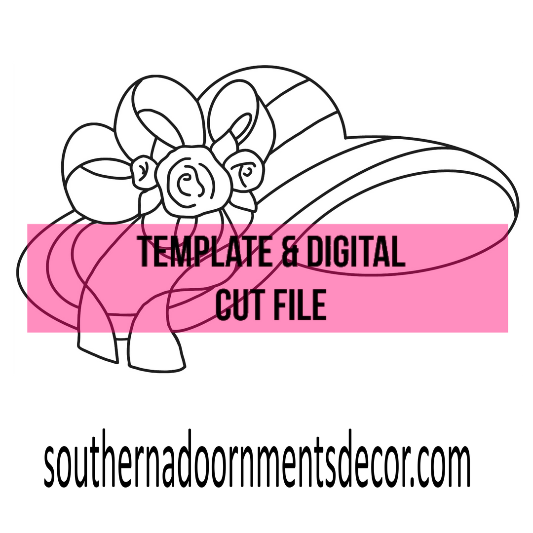 Derby Hat Template & Digital Cut File – Southern Adoornments Decor