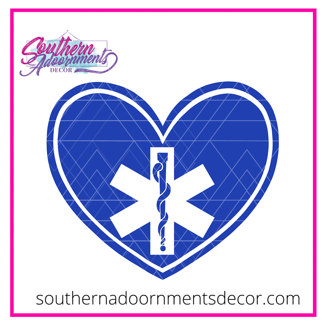EMT Heart Template & Digital Cut File – Southern Adoornments Decor