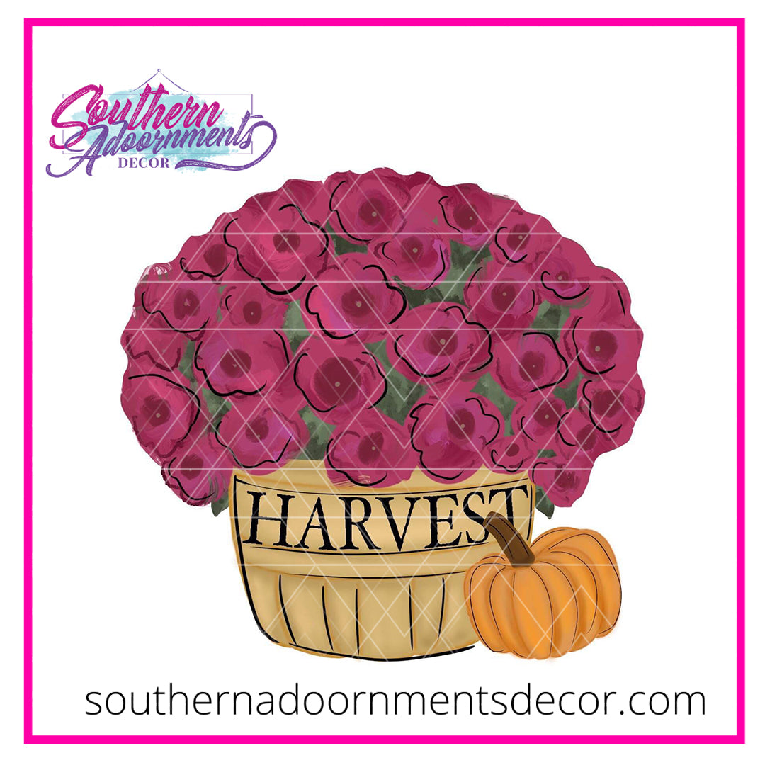 Fall Mum Template & Digital Cut File – Southern Adoornments Decor