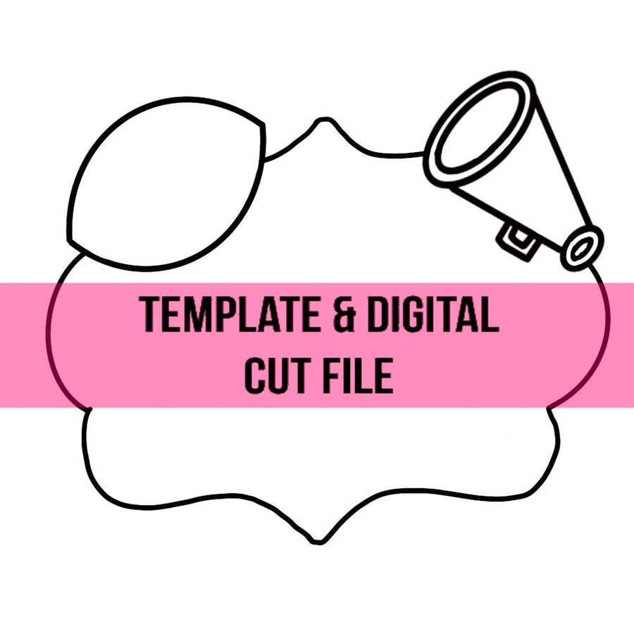 Football Sign Template & Digital Cut File – Southern Adoornments Decor