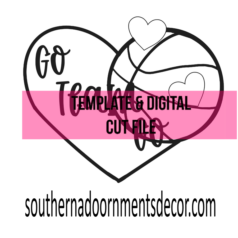 Go Team Go Template & Digital Cut File – Southern Adoornments Decor