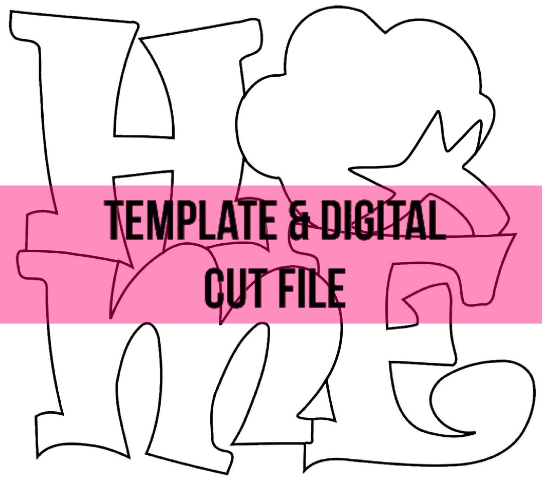 HOME Cotton Template & Digital Cut File – Southern Adoornments Decor