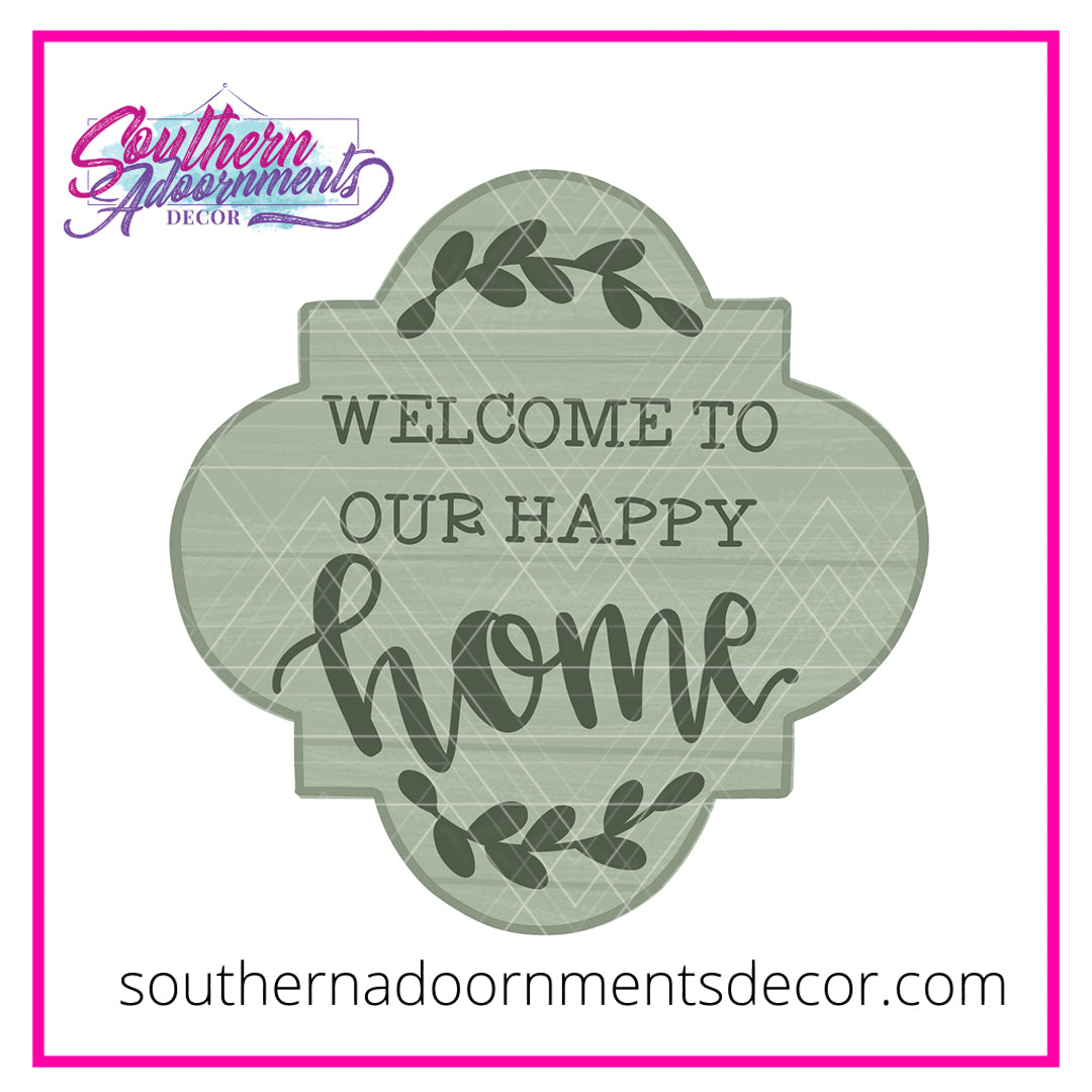 Happy Home Template & Digital Cut File – Southern Adoornments Decor