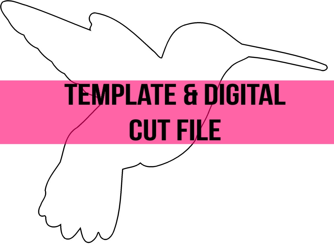 Hummingbird Template & Digital Cut File – Southern Adoornments Decor