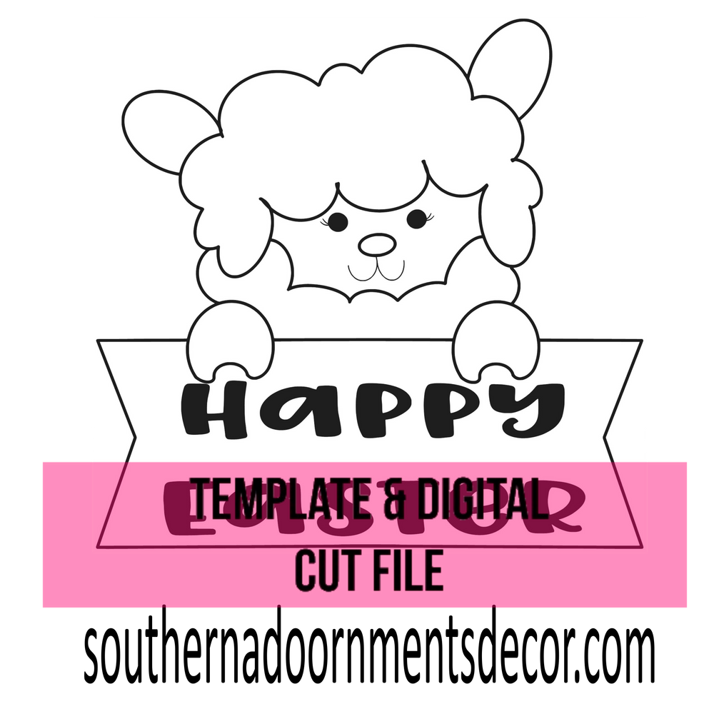 Lamb Sign Template & Digital Cut File – Southern Adoornments Decor