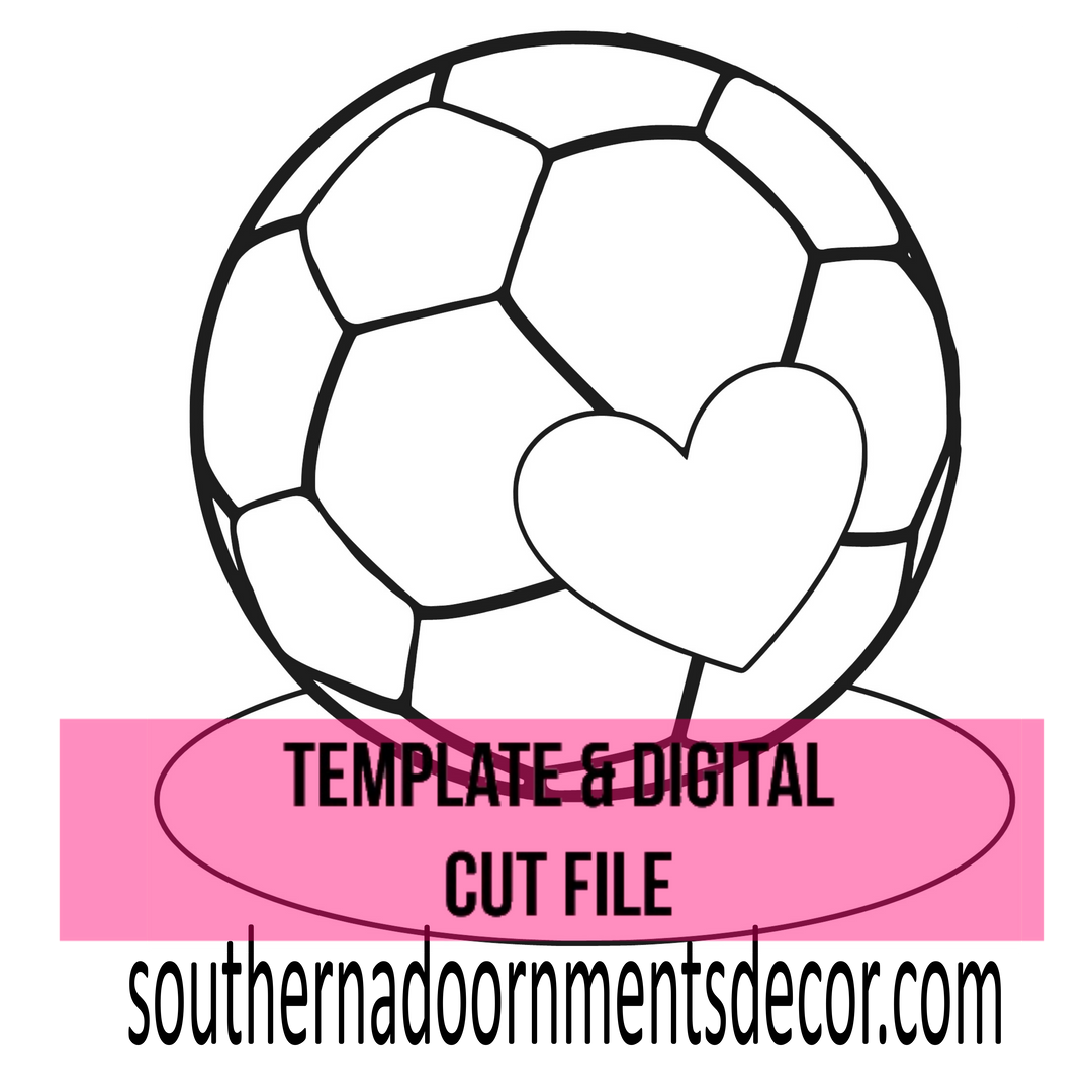 Soccer Ball Template & Digital Cut File – Southern Adoornments Decor