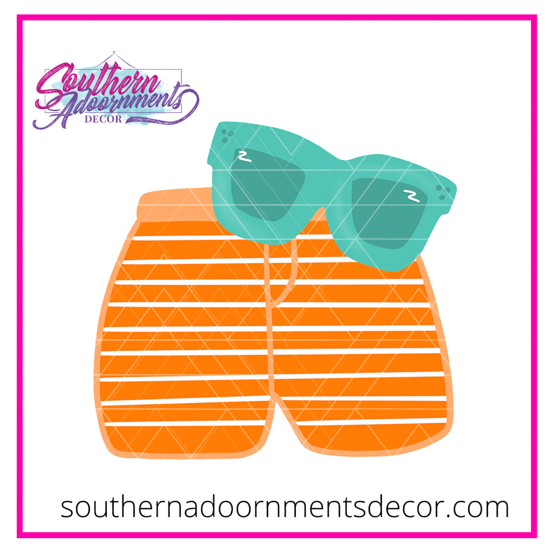 Swim Trunks Template & Digital Cut File – Southern Adoornments Decor