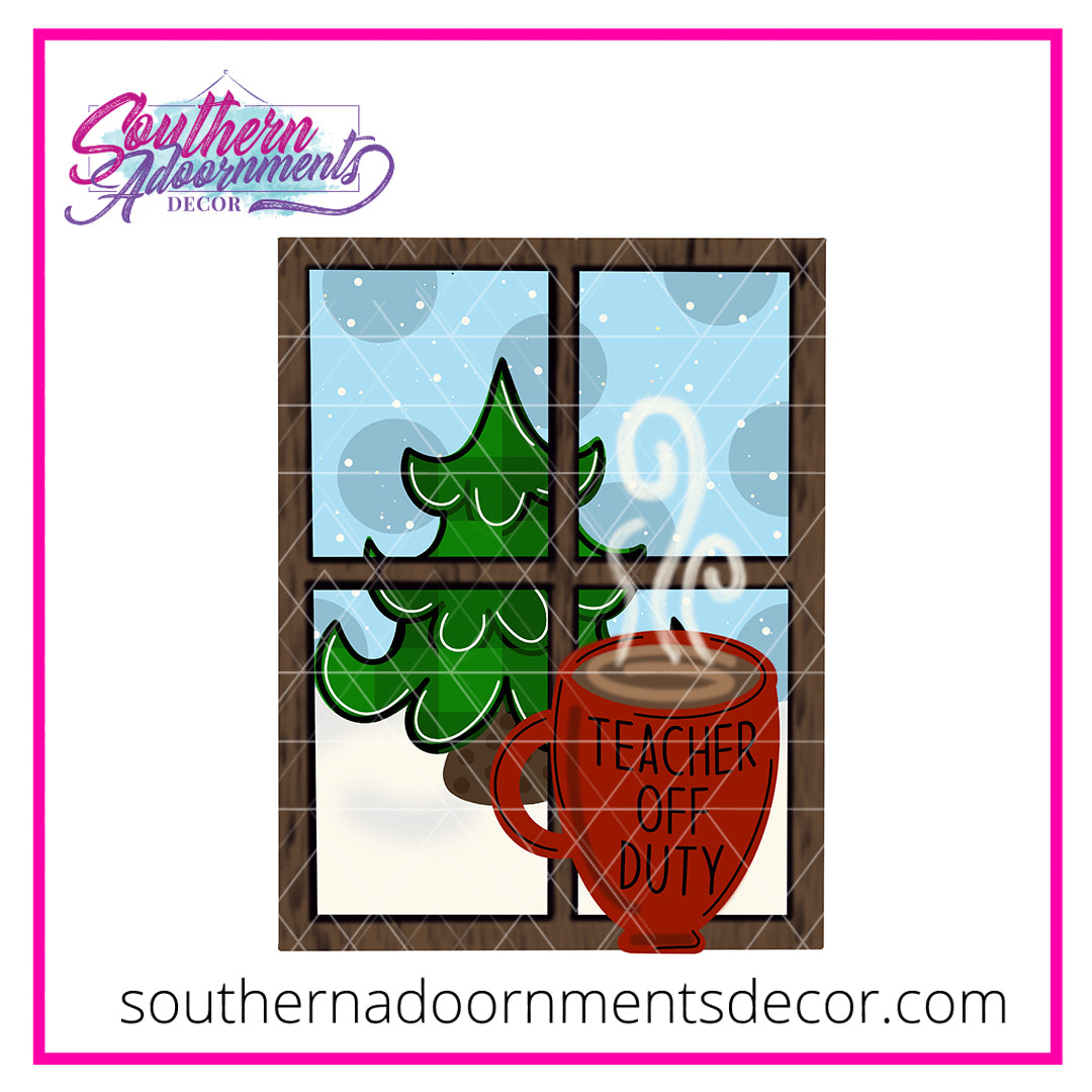 Teacher Snow Day Template & Digital Cut File – Southern Adoornments Decor