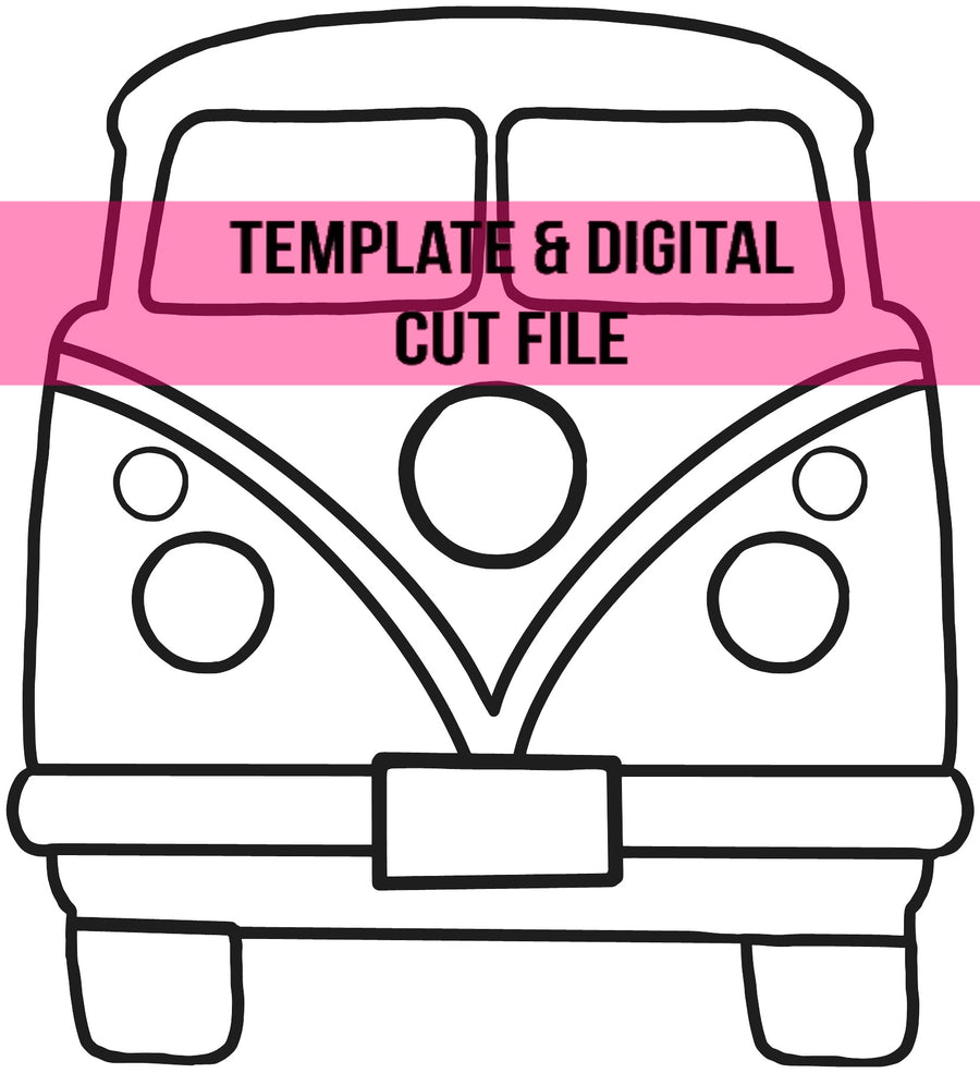VW Bus Template & Digital Cut File – Southern Adoornments Decor