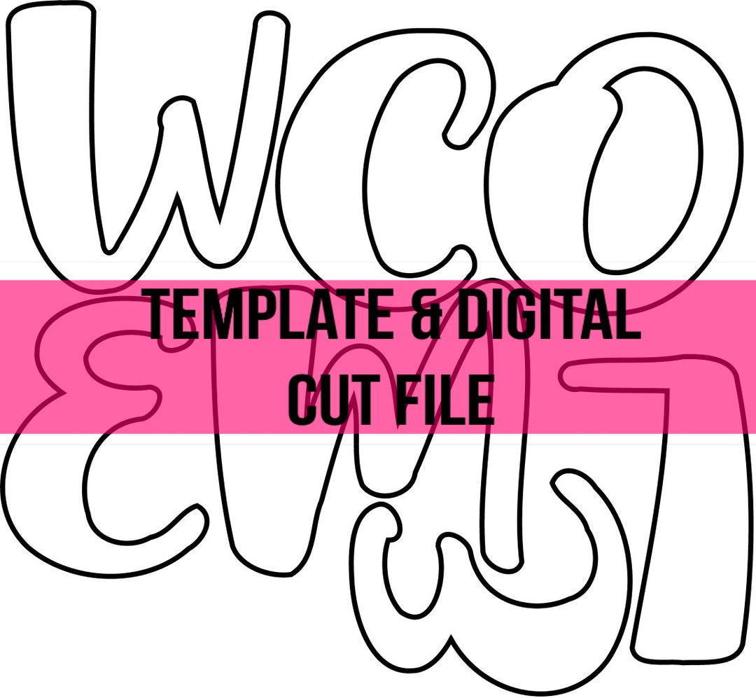 WELCOME Sign Letters Template & Digital Cut File – Southern Adoornments ...