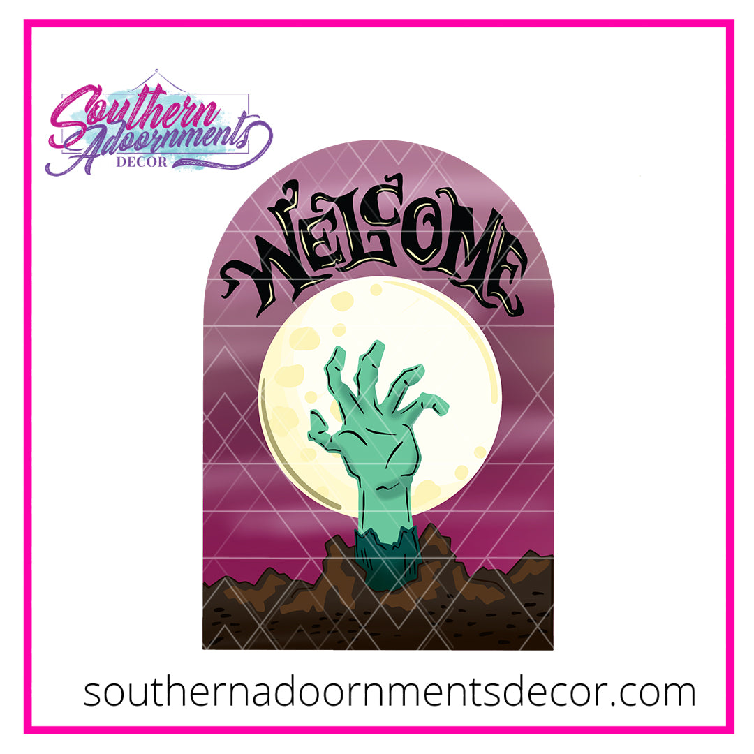 Welcome Zombie Template & Digital Cut File – Southern Adoornments Decor