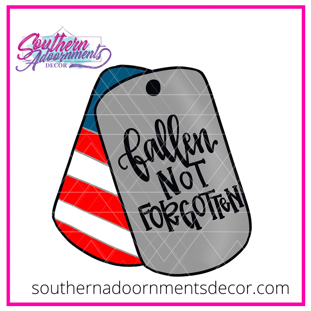 Fallen Not Forgotten Template & Digital Cut File – Southern Adoornments ...
