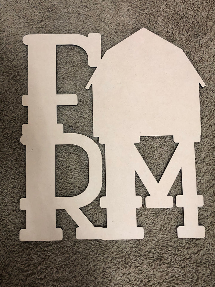 Farm Home Wood Cut Out Blank – Southern Adoornments Decor