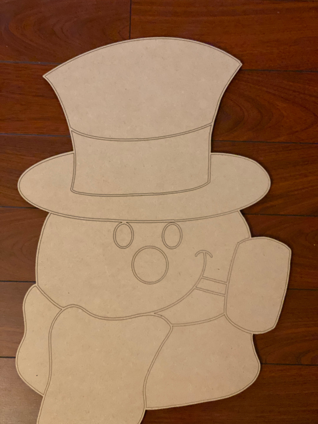 Snowman with Pipe Wooden Blank – Southern Adoornments Decor